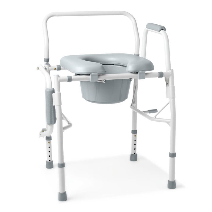Medline Deluxe Drop-Arm Commode with Padded Seat – Senior.com
