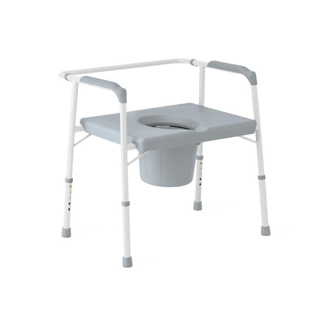 Medline Extra Wide Bariatric Commode - 650 lb Capacity