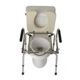 Medline Padded Drop Arm Bedside Commode