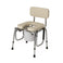 Medline Padded Drop Arm Bedside Commode
