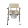 Medline Padded Drop Arm Bedside Commode