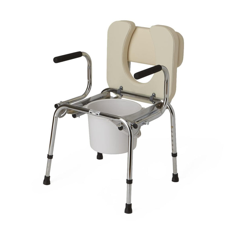 Medline Padded Drop Arm Bedside Commode – Senior.com