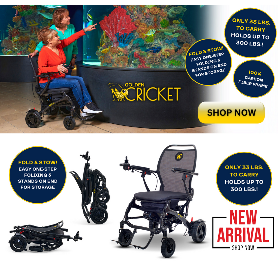 Golden Tech Cricket Foldable Power Wheelchair