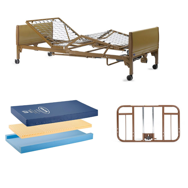 Invacare Homecare Bed Package - Rail & Mattress, In Stock