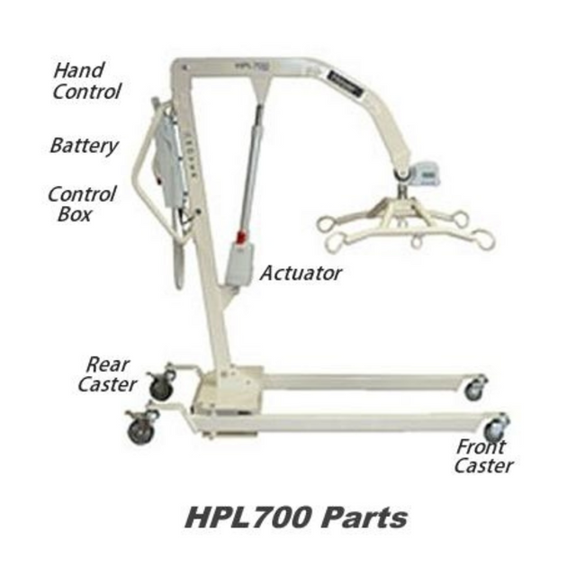 Joerns Hoyer HPL700-S2 HD Bariatric Patient Lift with Power Base