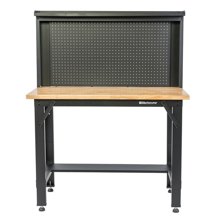 Montezuma Adjustable Work Bench with Pegboard - Senior.com