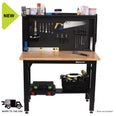Montezuma Adjustable Work Bench with Pegboard - Senior.com