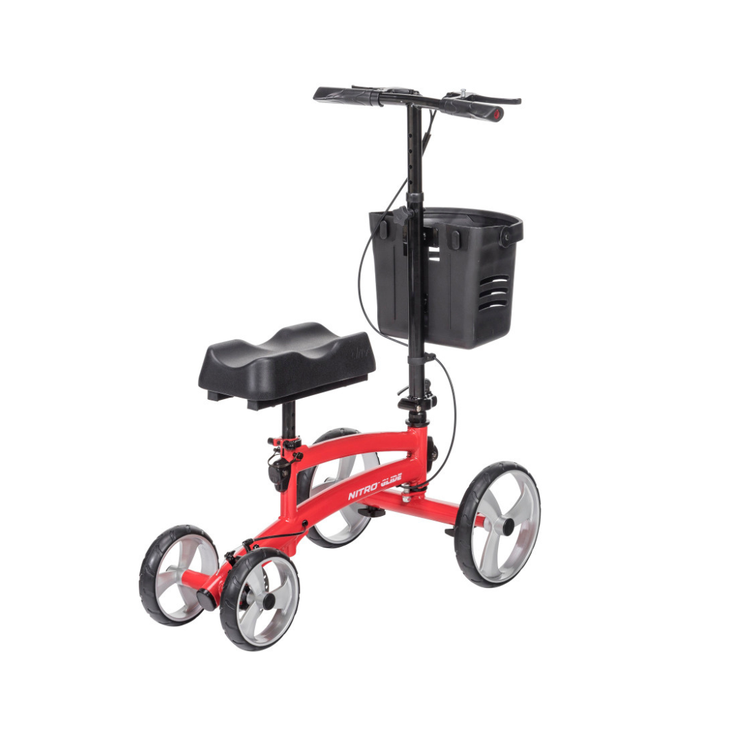 Drive Medical Nitro™ Glide Knee Walker - Folding & Lightweight Design