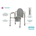 Nova Medical 3-In-1 Folding Bedside Commode, In Stock