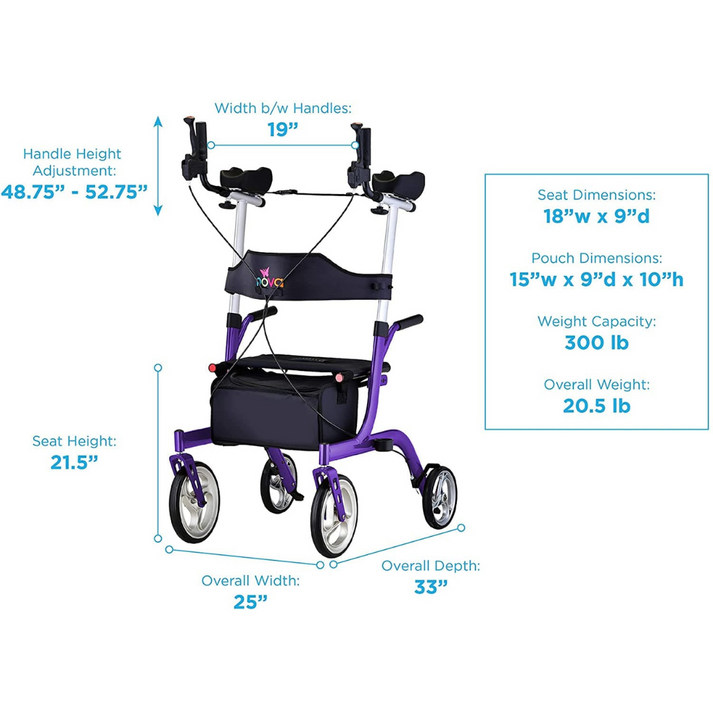 Nova Medical 4801 Phoenix Rise Upright Walker - Available in 3 Colors ...