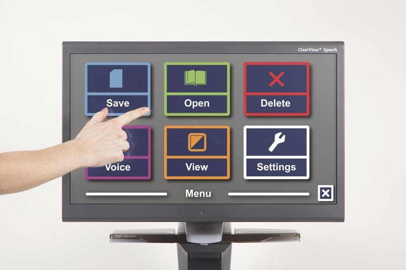 Optelec ClearView+ 24" HD Monitor w/ Text-to-Speech, In Stock – Senior.com