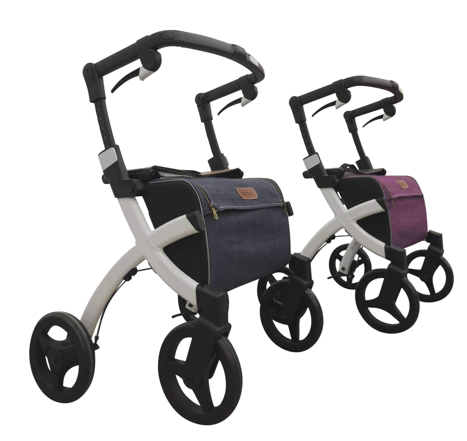 Rollz Flex Premium Lightweight Mobility Rollator Shopper Walkers - Sma