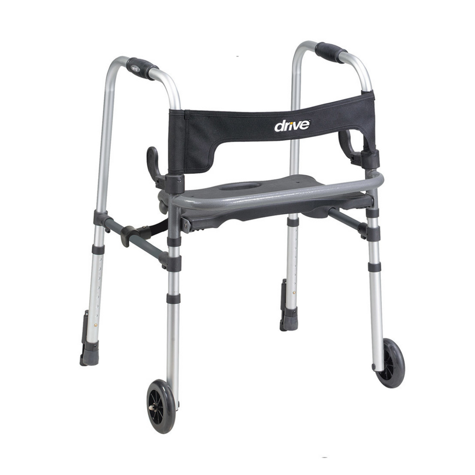 Drive Medical Clever-Lite LS Rollator Walker with Seat - Only 11 Lbs