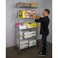 SafeRacks 5-Tier Wire Shelving Storage Racks on Wheels 18” x 48” x 72”