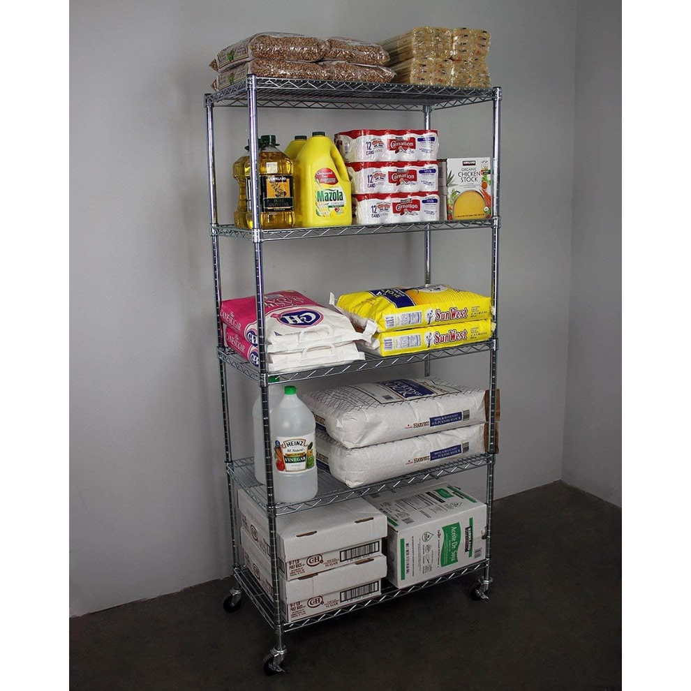 SafeRacks 5-Tier Wire Shelving Storage Racks, Available Here – Senior.com