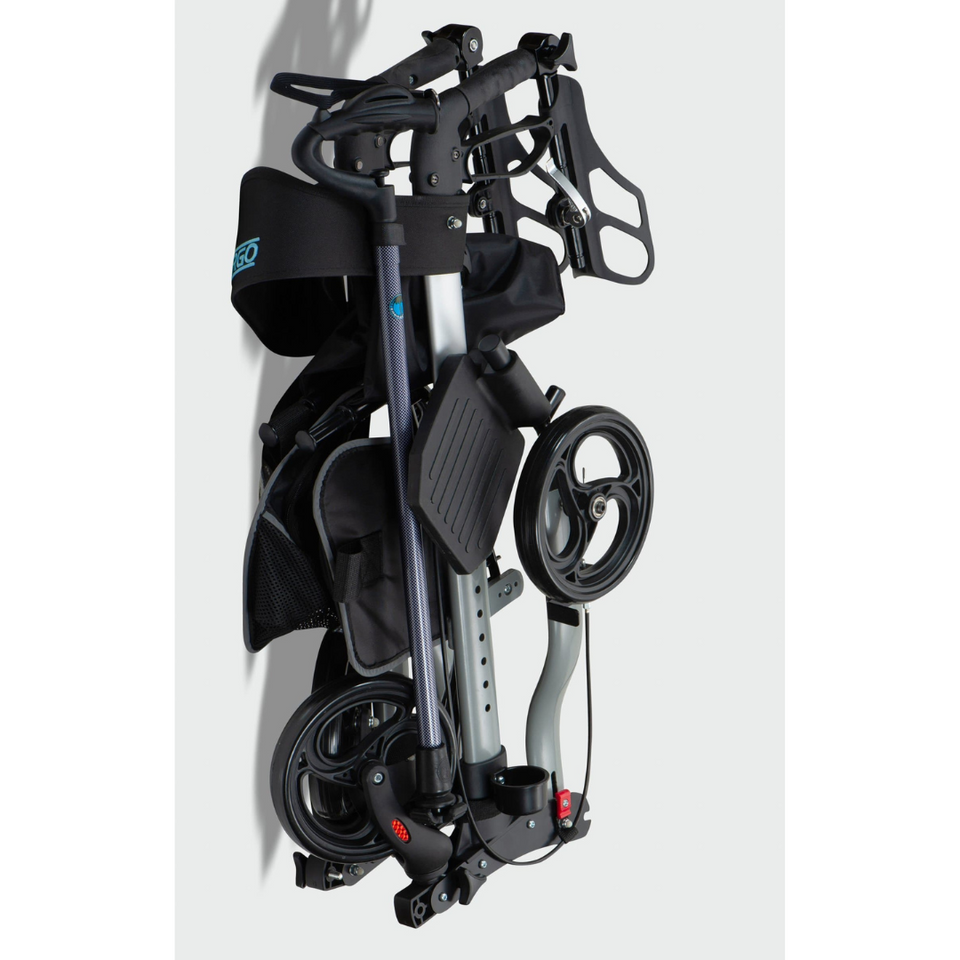 Ergoactives Roller-GO Double Folding Rollator Walker - Forearm Support
