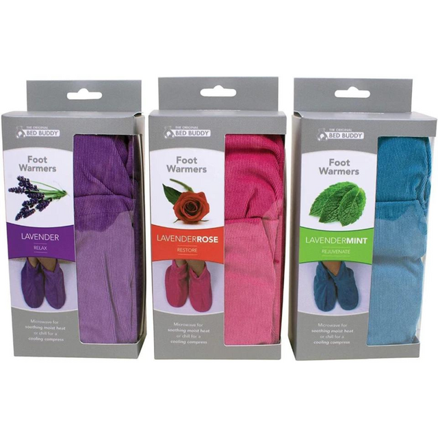 Bed Buddy Foot Warmers w/ Aromatherapy - Heated Fragranced Slippers
