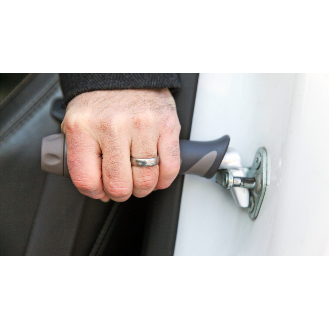 Signature Life Assurance Car Handle with LED Flashlight & Key Storage ...