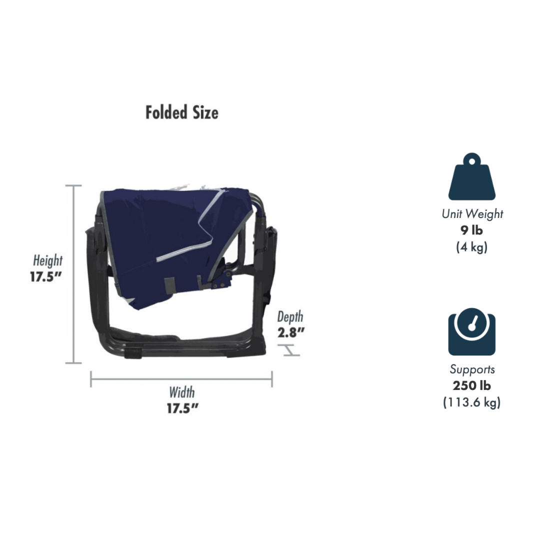 GCI Outdoor Express Director's Chair - Folds Down to Size of a Laptop ...