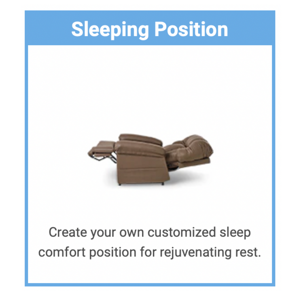 Journey Perfect Sleep Chair with Assisted Lift and Therapeutic Lumbar