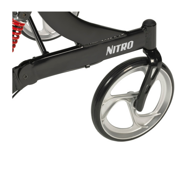 Drive Medical Heavy Duty Nitro Euro Style Walker Rollators 10266hd-bk