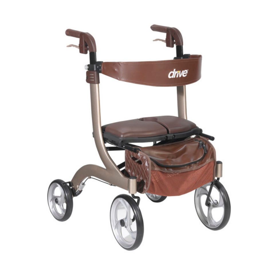 Drive Medical Nitro DLX Euro Style Folding Walker Rollators