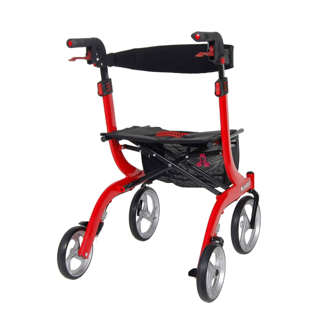 Drive Medical Nitro Euro Style Rollator Rolling Walkers - Tall Users
