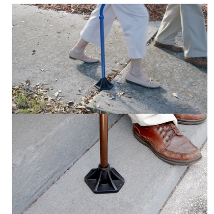StrongArm Walking Cane - Self Standing Base and Forearm Support