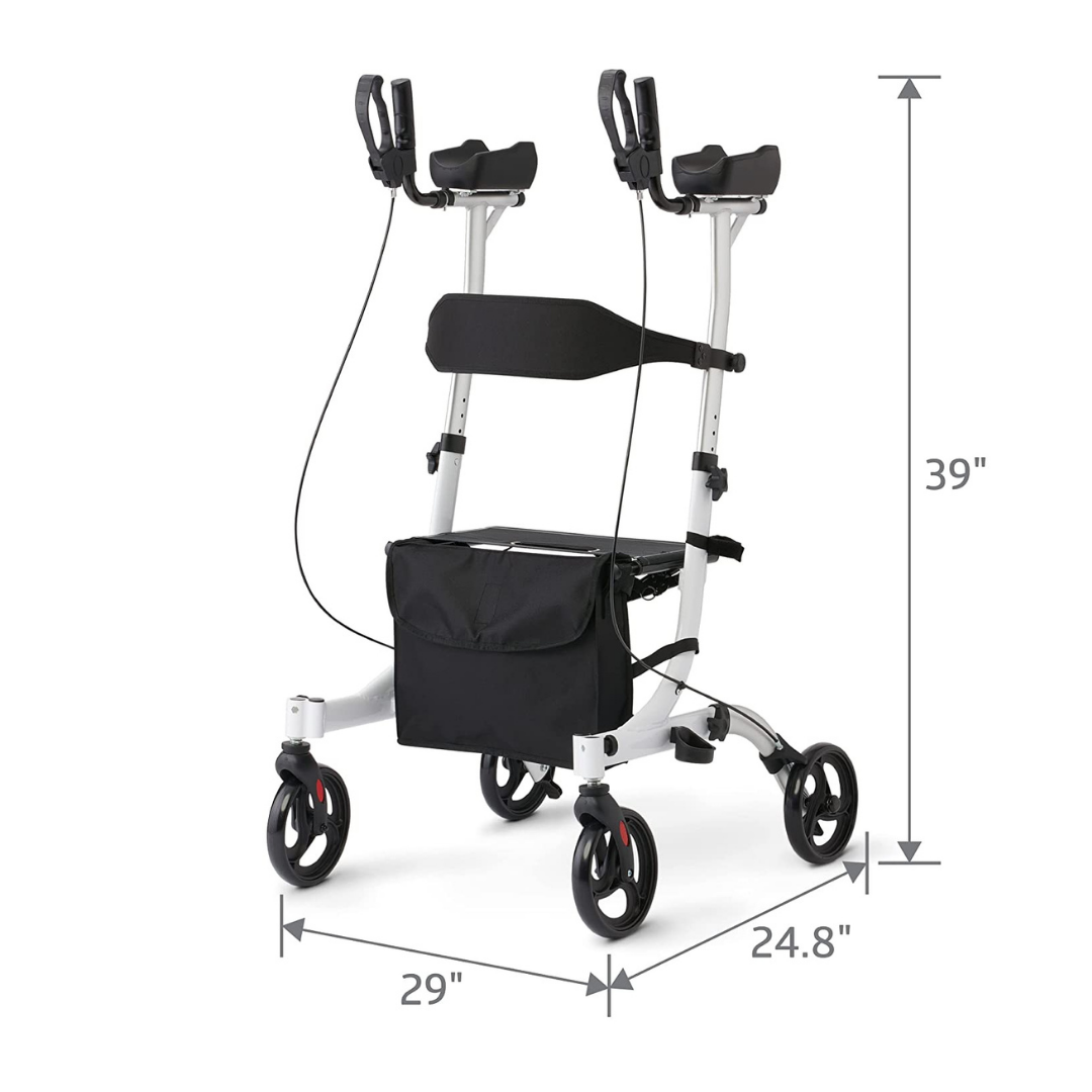 Medline Simplicity 2 Upright Rolling Walker Rollator
