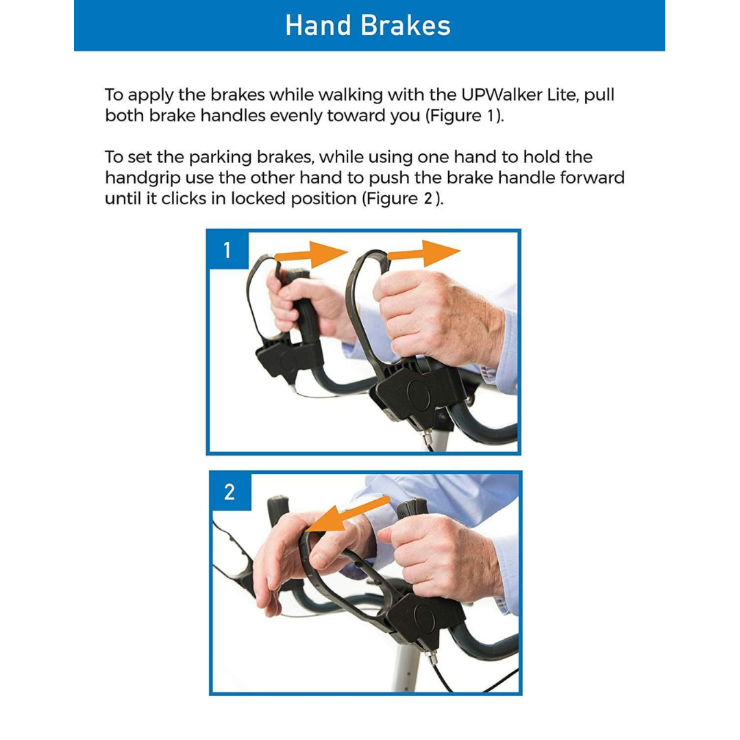 UpWalker Lite Folding Rolling Upright Mobility Walker - Weighs 15.5 lb