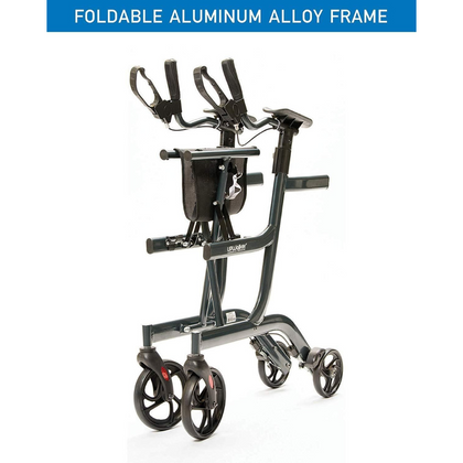 UpWalker Lite Folding Rolling Upright Mobility Walker - Weighs 15.5 lb