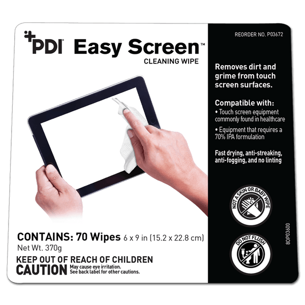 PDI Easy Screen Touchscreen Cleaning Wipes - Large 6" x 9" – Senior.com